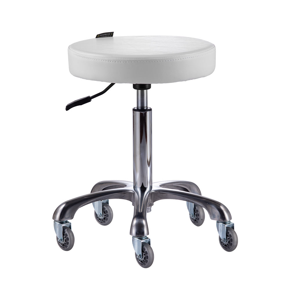 Karma St Helens Salon and Spa Cutting Stool White 07010402