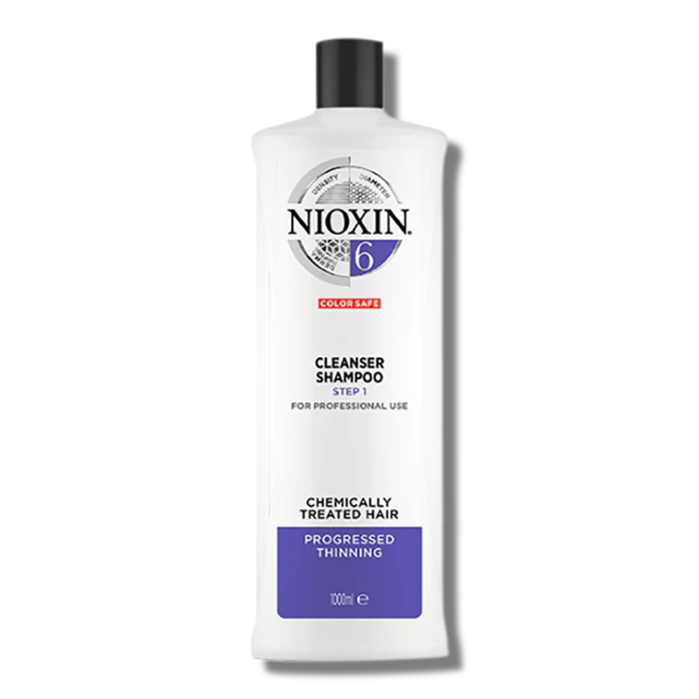Nioxin System 6 Cleanser Shampoo 1L for Chemically Treated Hair with P