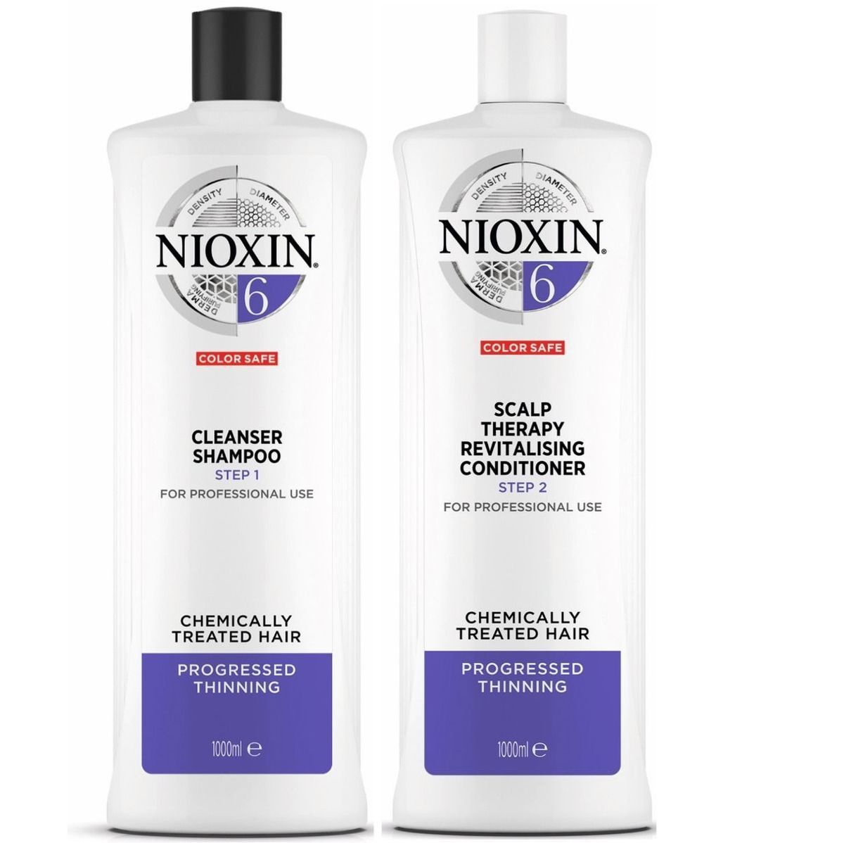 Nioxin No. 6 Shampoo and Conditioner Duo 1L
